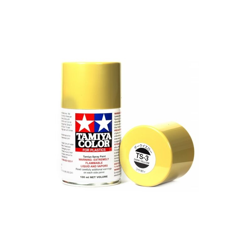Tamiya TS-3 Dark Yellow Colore Spray per Plastica 100 ml