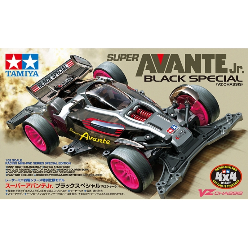 Tamiya 95648 Super Avante Black Special Telaio VZ Mini 4wd
