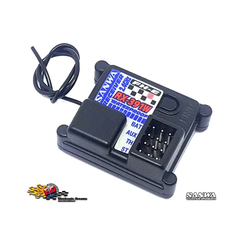 Sanwa ricevente rx car 391w waterproof fh3 fh-e 3ch